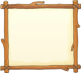 Wooden board theme image 1 Royalty Free Vector Image