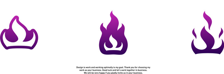 Fire crown logo designs concept flame crown logo Vector Image
