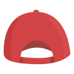 Red cap icon cartoon uniform appareal Royalty Free Vector