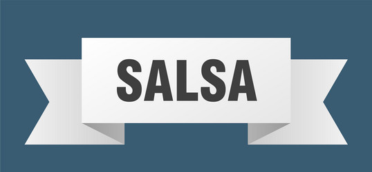 Salsa sticker salsa label Royalty Free Vector Image