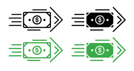 Fast pay icon Royalty Free Vector Image - VectorStock