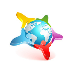 People community 3d icons Royalty Free Vector Image