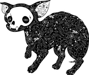 Day of the Dead Dog Vector Images (over 170)