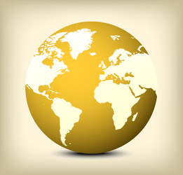Golden globe Royalty Free Vector Image - VectorStock