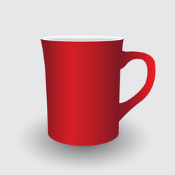 Red cup Royalty Free Vector Image - VectorStock