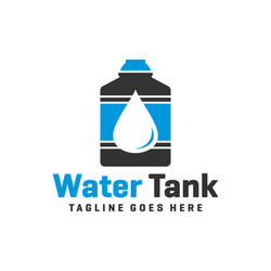 Water storage tank logo design Royalty Free Vector Image