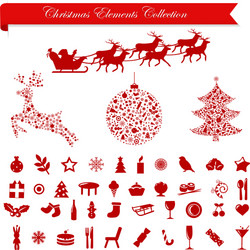 Christmas design elements Royalty Free Vector Image