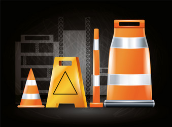 Construction in progress design Royalty Free Vector Image