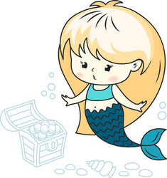Cartoon treasure chest Royalty Free Vector Image