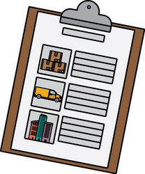 Free delivery cartoon Royalty Free Vector Image