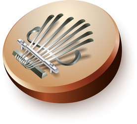Kalimba cartoon Royalty Free Vector Image - VectorStock