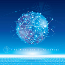 Global network connection world wide web Vector Image