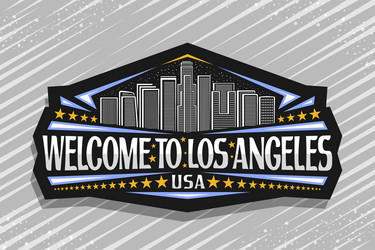 Logo for los angeles Royalty Free Vector Image