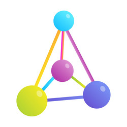Molecular pair structure Royalty Free Vector Image