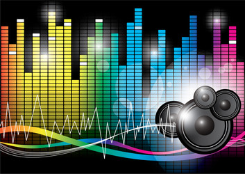 Music levels Royalty Free Vector Image - VectorStock