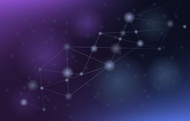 Nebula digital network connection technology Vector Image