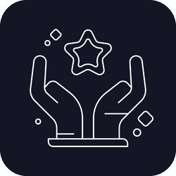 Value feedback icons with purple blue outline Vector Image
