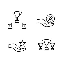 Competition contest icon logo design Royalty Free Vector