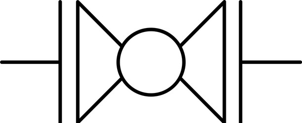 Foot valve symbol icon Royalty Free Vector Image