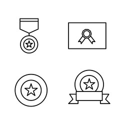 Competition contest icon logo design Royalty Free Vector