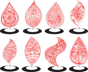 Hands henna mehendi patterns art Royalty Free Vector Image