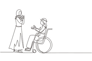 One continuous line drawing beauty woman feminine Vector Image