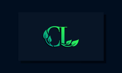 Initial letters cl monogram logo design bundle Vector Image