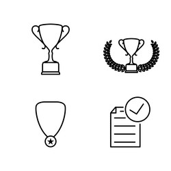Competition contest icon logo design Royalty Free Vector