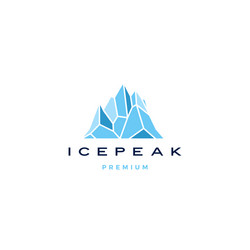 Ice peak mount stone mountain adventure icepeak Vector Image