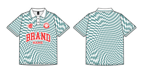 Vintage jersey collar shirt retro style Royalty Free Vector