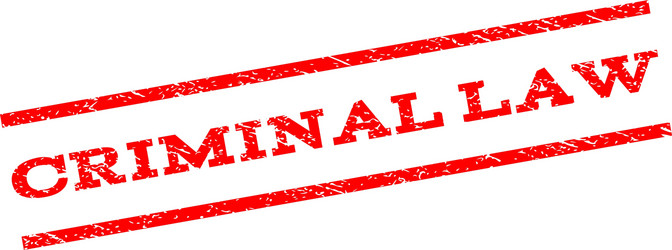 Criminal law watermark stamp Royalty Free Vector Image