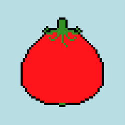 Tomato pixel art tomatoes 8 bit pixelate vegetable