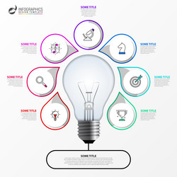 Colorful bracket infographic concept modern Vector Image