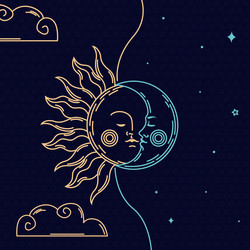 Sun Moon Simple Vector Images (over 9,300)