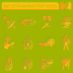 Invention doodle website template design Vector Image