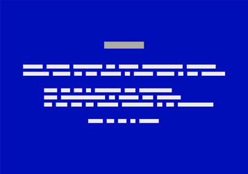 Bsod screen death error system crash laptop Vector Image
