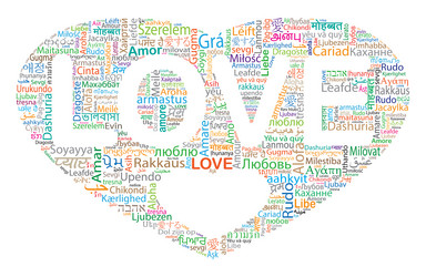 Heart in Different Languages Vector Images (over 150)