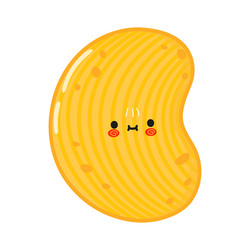 Cute angry chips character hand drawn cartoon Vector Image