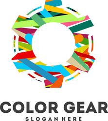 Code gear service logo designs concept Royalty Free Vector