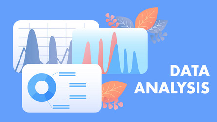 Data analytics report business ba Royalty Free Vector Image