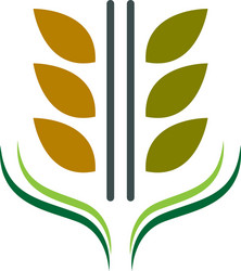 Rice logo icon concept Royalty Free Vector Image