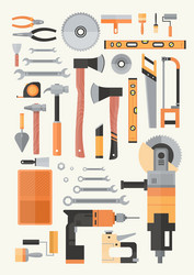 Work tools set Royalty Free Vector Image - VectorStock
