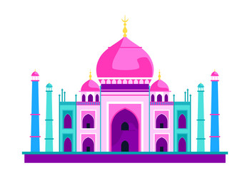 Taj mahal Royalty Free Vector Image - VectorStock