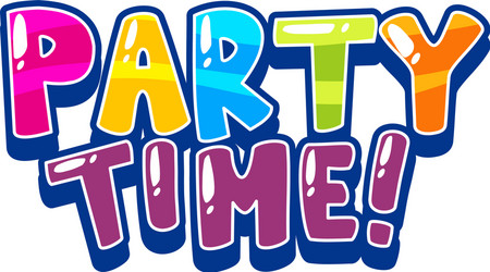 Font design for word fun times on white background