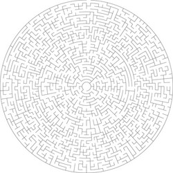 Circular Labyrinth Vector Images (over 1,700)