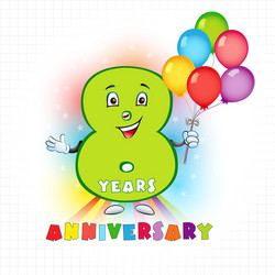 8 months baby Royalty Free Vector Image - VectorStock