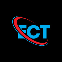 Etc circle letter logo design Royalty Free Vector Image