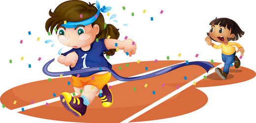 Egg and spoon race Royalty Free Vector Image - VectorStock