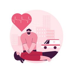 Cpr abstract concept Royalty Free Vector Image