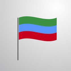 Dagestan hanging flag Royalty Free Vector Image